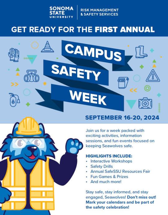 Campus Safety Week | Risk Management and Safety Services at Sonoma ...